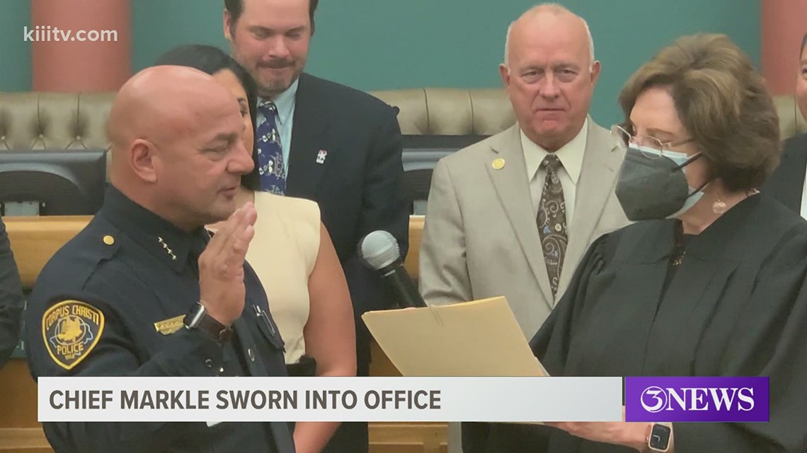 Mike Markle swears in as Chief of Police for Corpus Christi | kiiitv.com