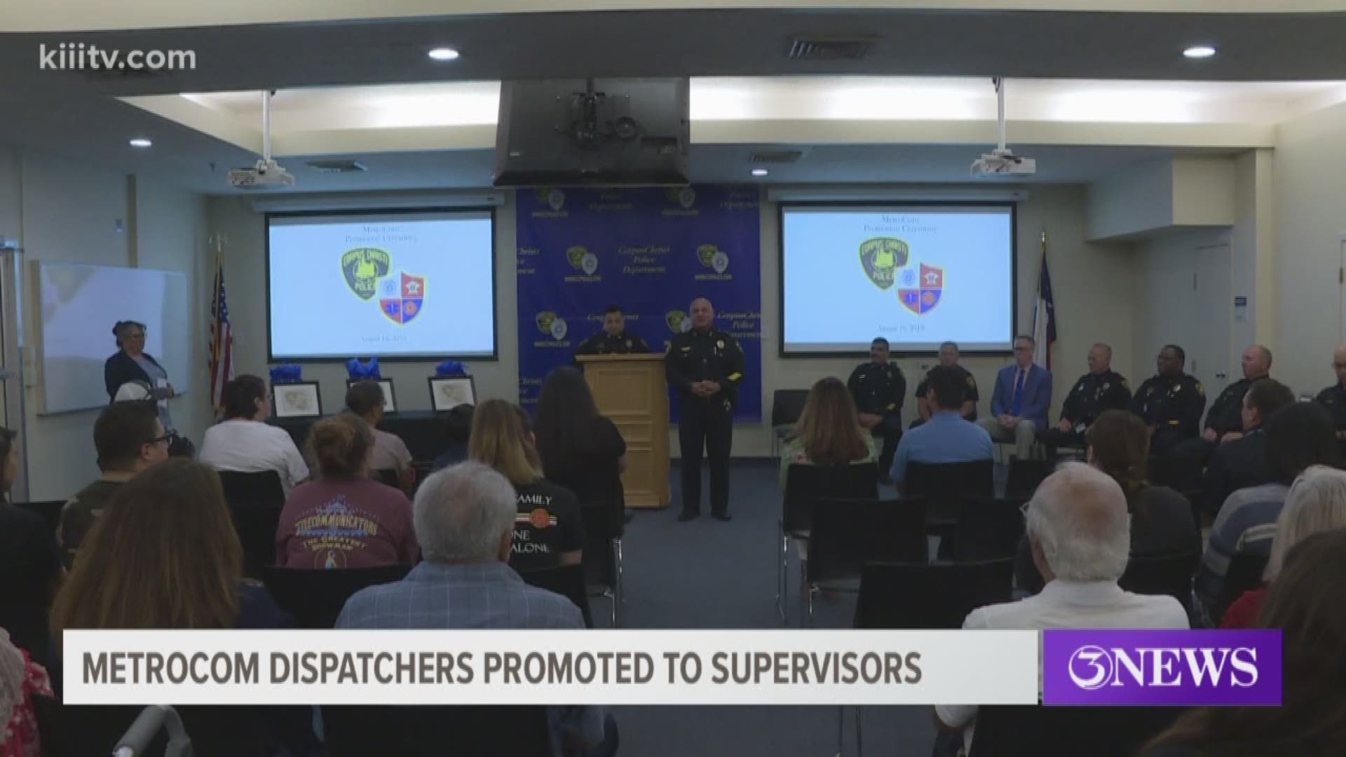 Metrocom dispatchers recognized during promotion ceremony | kiiitv.com
