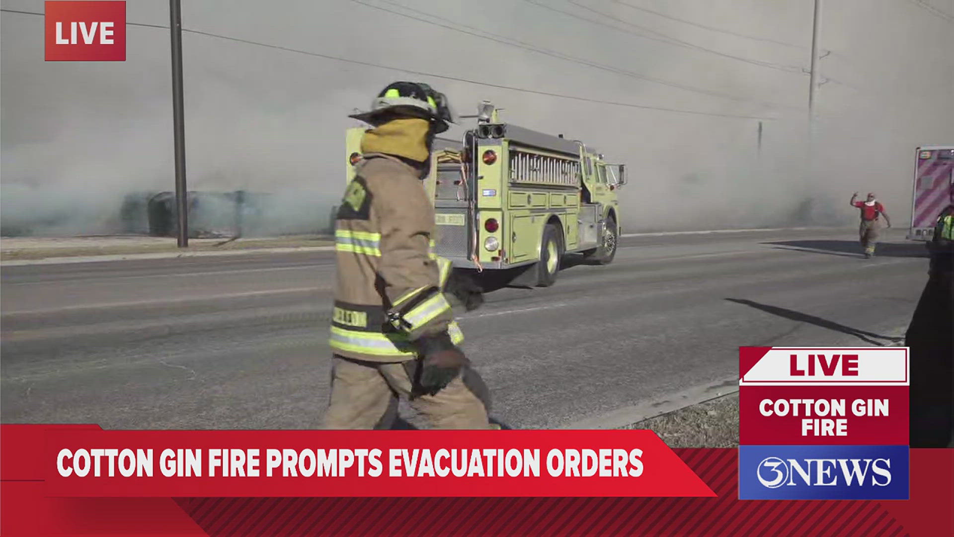 Massive fire burns at Gregory cotton gin, mandatory evacuations ordered ...