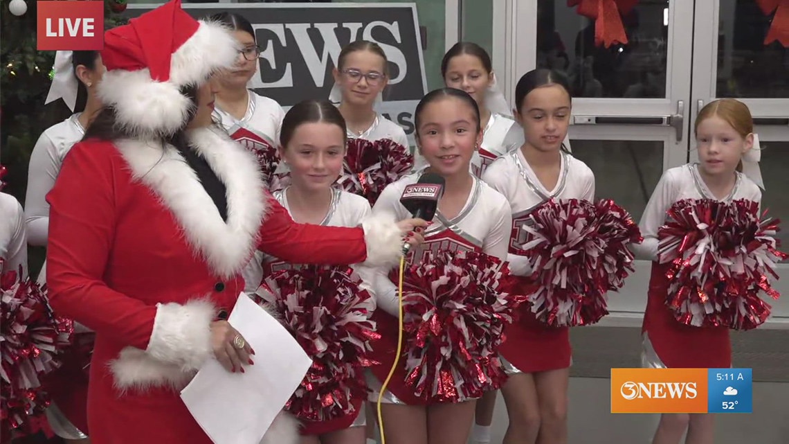 IWA Elementary Cheer team at Coastal Bend Food Bank | kiiitv.com
