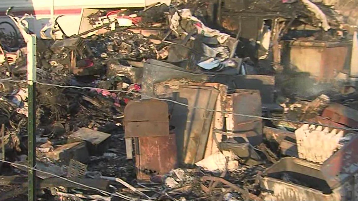 Video shows fire burning trailer in Robstown | kiiitv.com