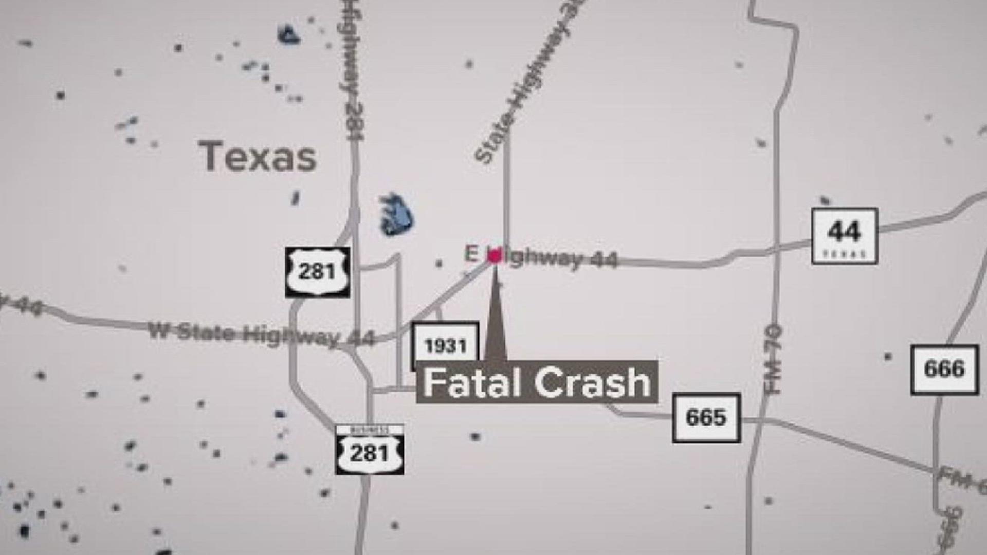 1 person killed in single-vehicle crash in Jim Wells County | kiiitv.com