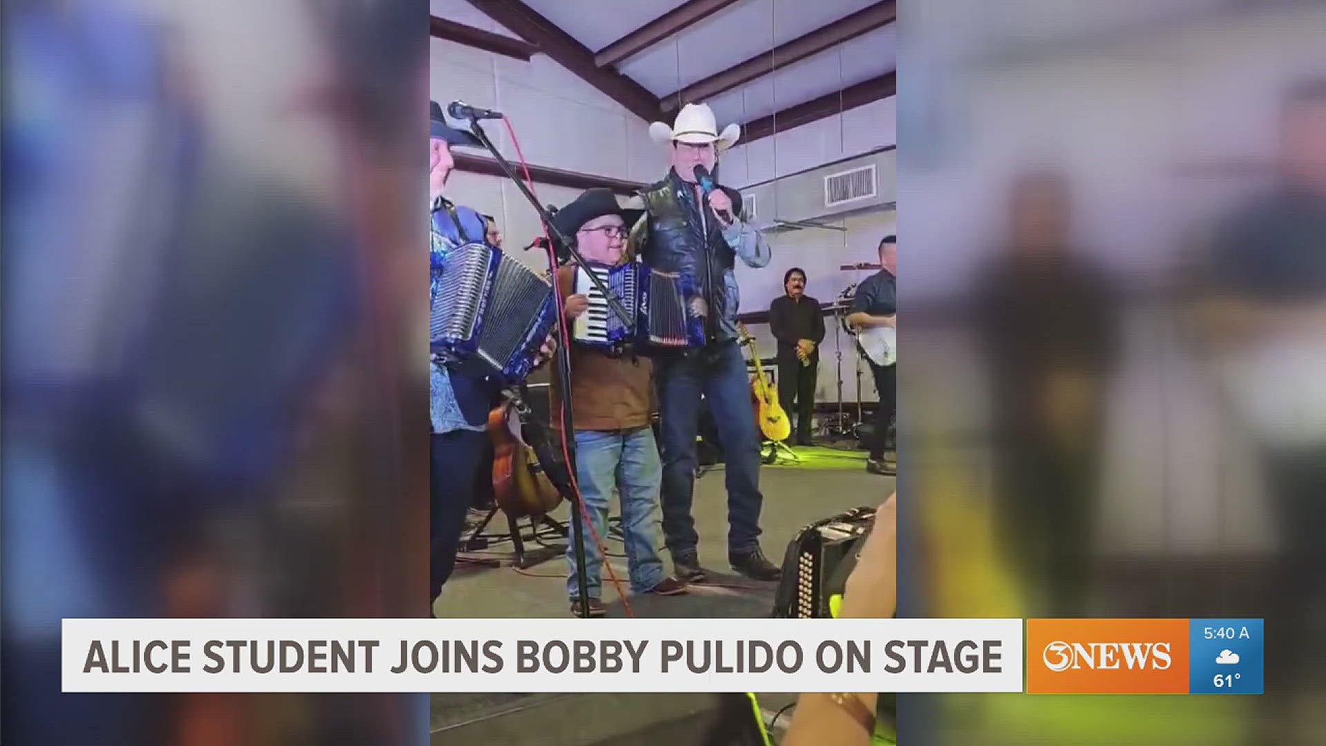 Alice student joins Bobby Pulido on stage | kiiitv.com