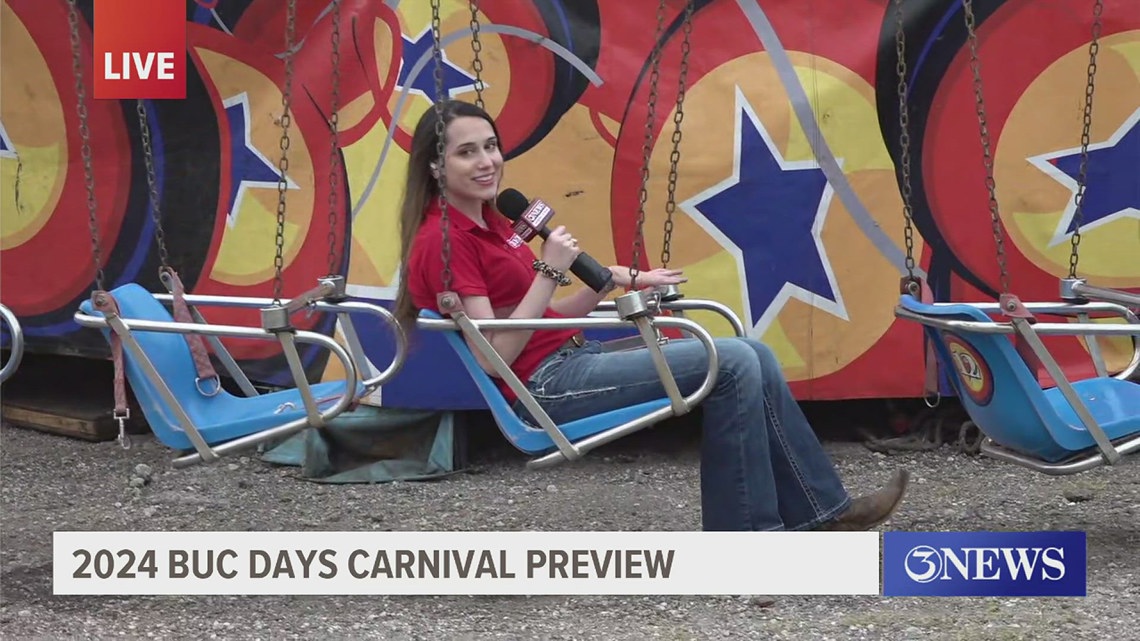 Meteorologist Kristin Walla is fearless at Buc Days' carnival! | kiiitv.com