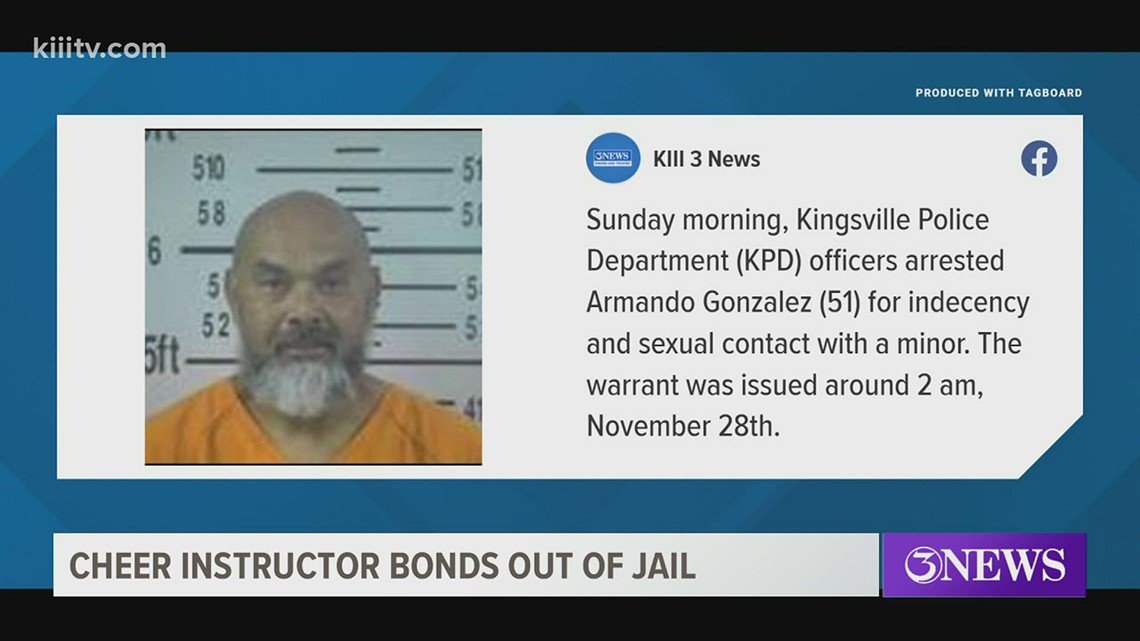Kingsville cheer instructor bonds out of jail | kiiitv.com