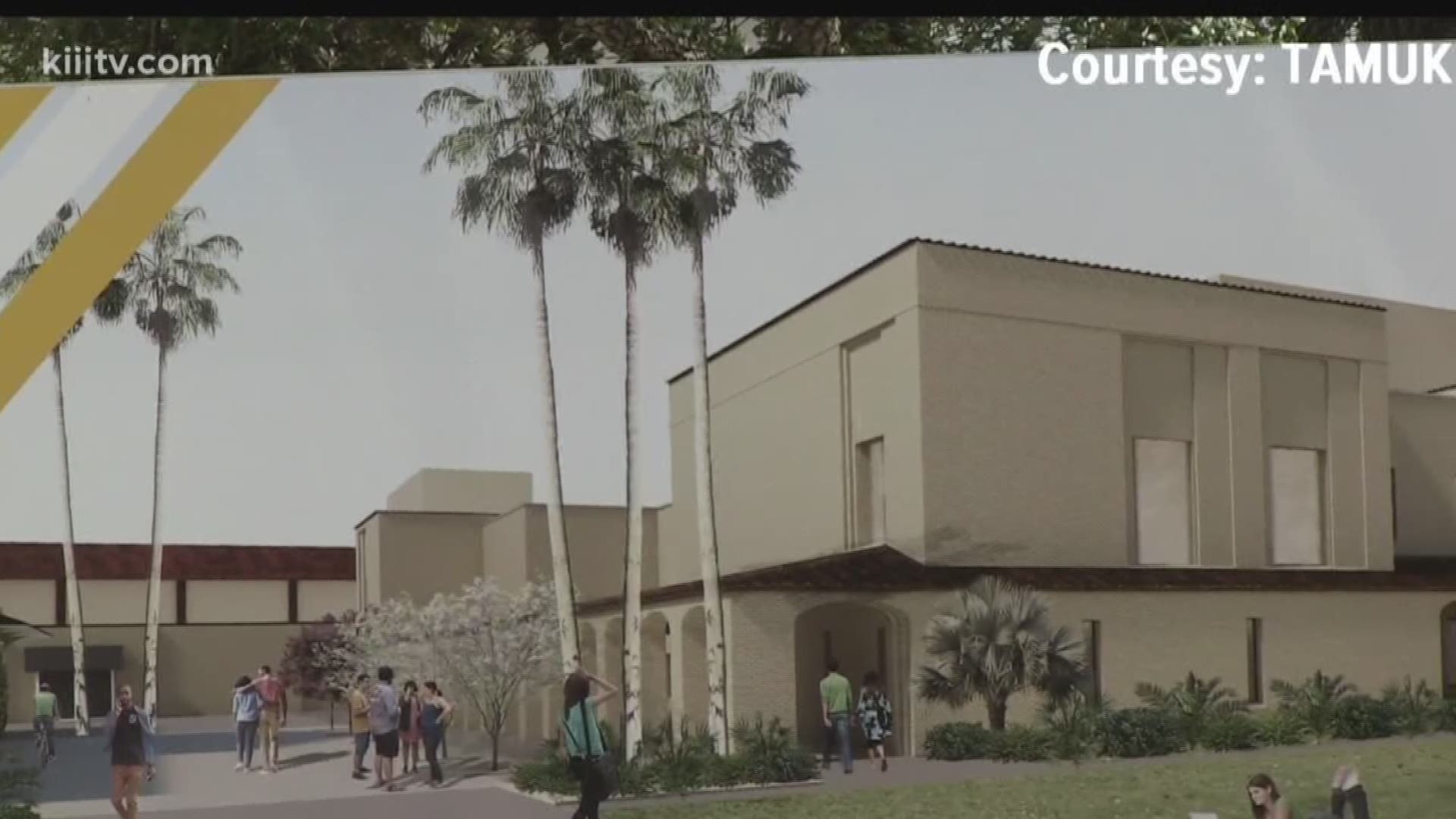 TAMUK celebrates halfway point in completion of new music hall | kiiitv.com