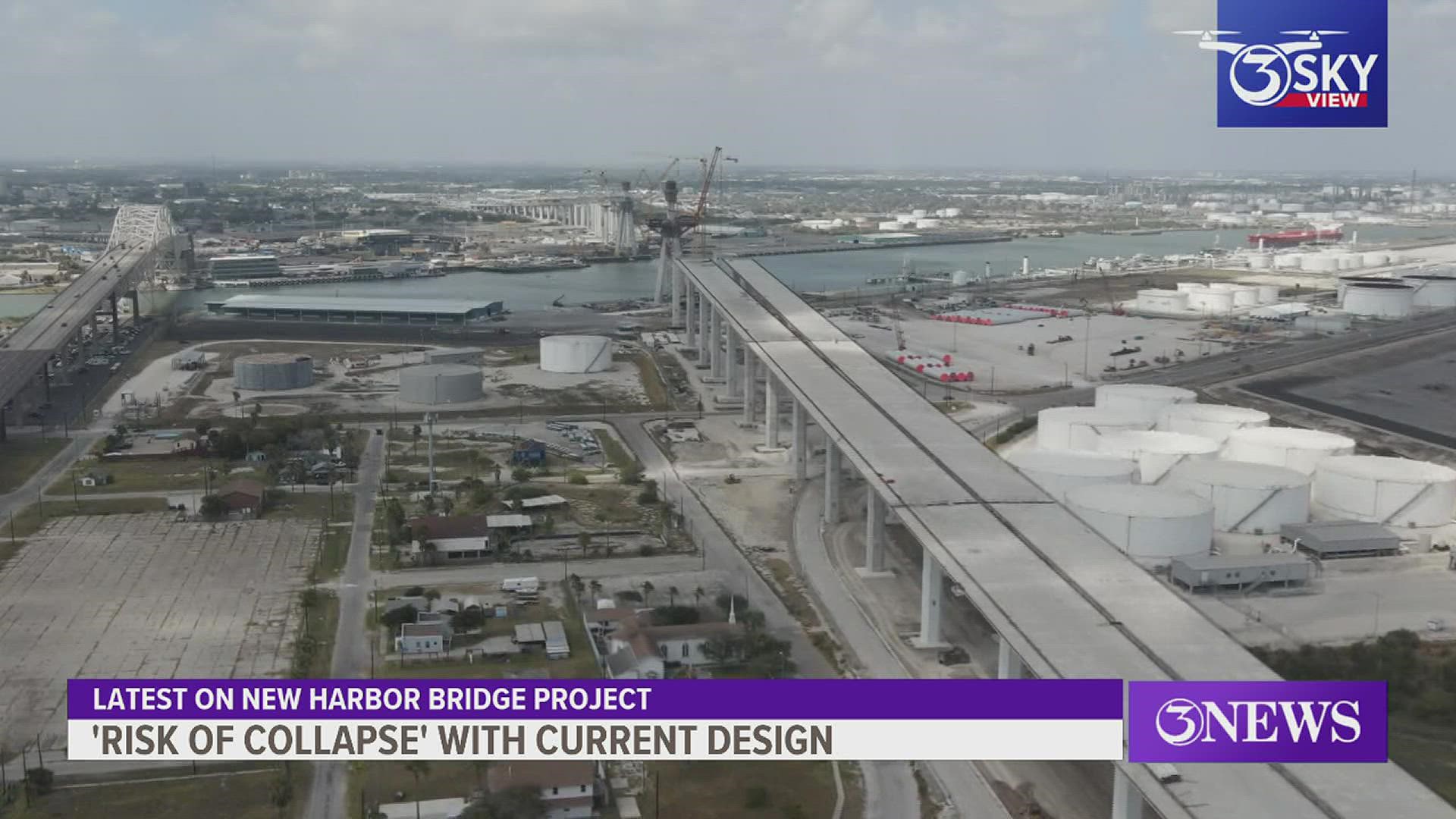 New Harbor Bridge at risk of 'collapse' under current design, TxDOT ...