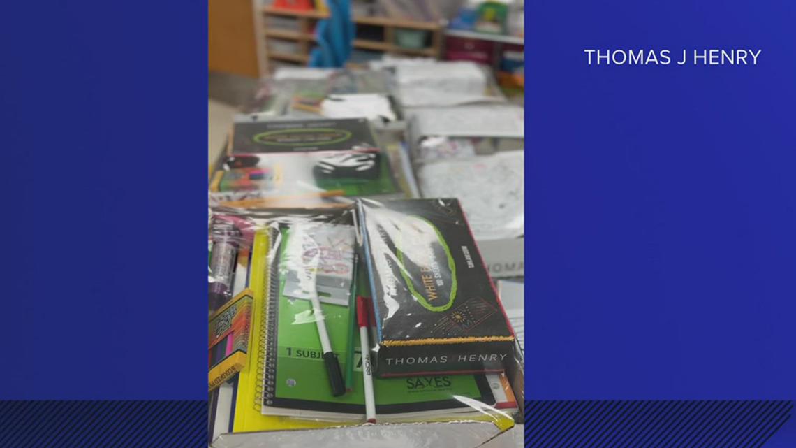Rose Shaw Elementary students receive school supply kits from TJH ...
