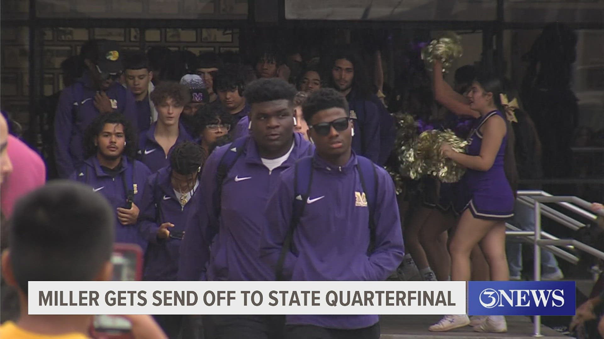 Miller gets sendoff to state qtrs.; Live with Sinton in San Antonio ...