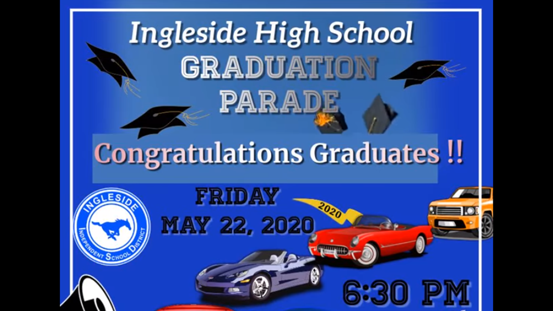Ingleside road closures at 5:30 p.m. for high school graduation ...
