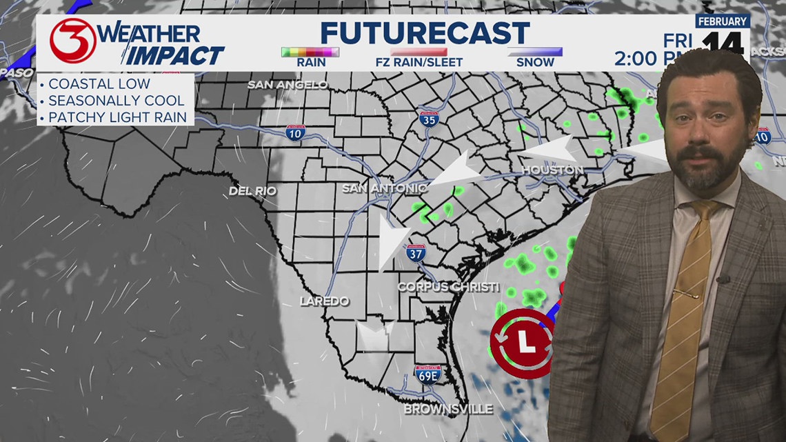 Seasonally cool Valentine's Day and another cold front this weekend ...