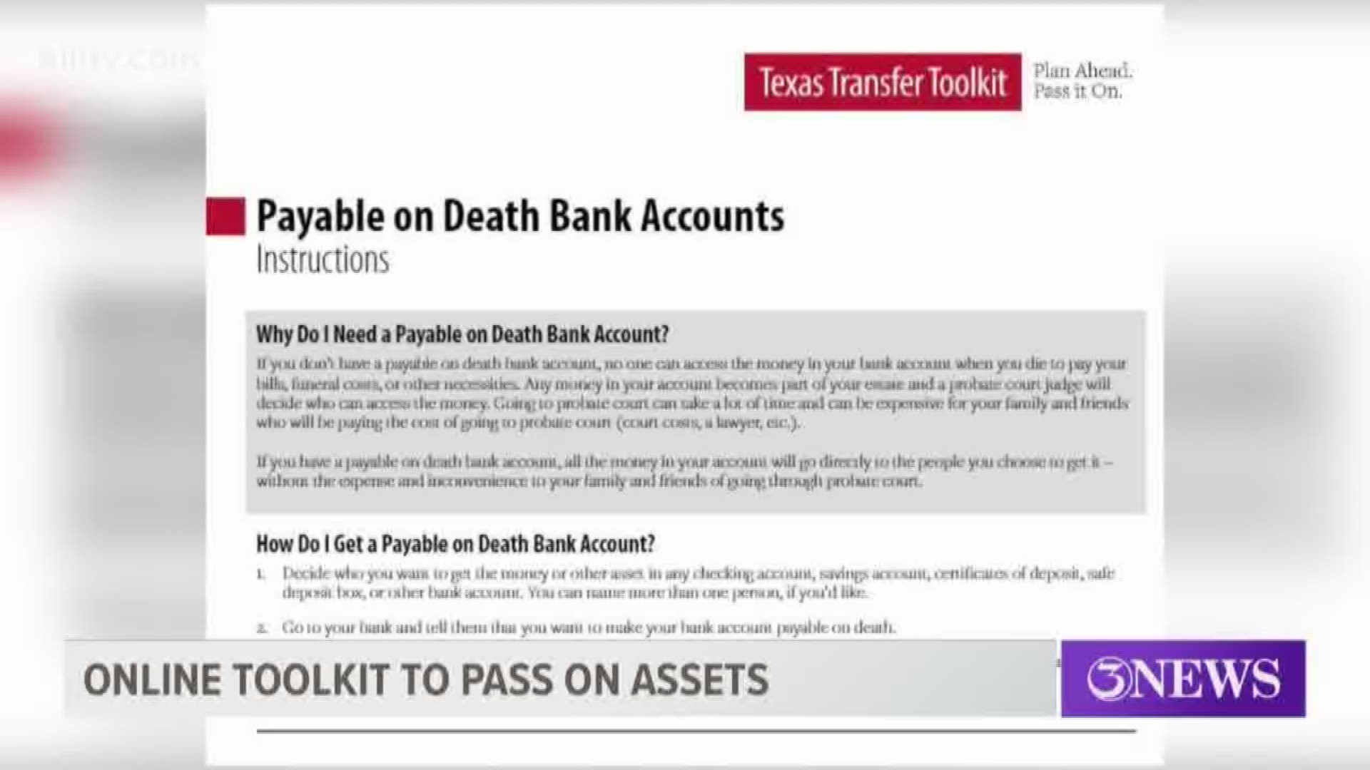 Texas Transfer Toolkit helps you pass on your belongings after death ...