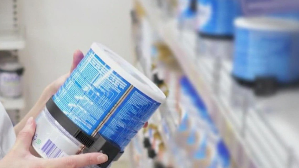 Baby formula shortages give parents scarce options | kiiitv.com