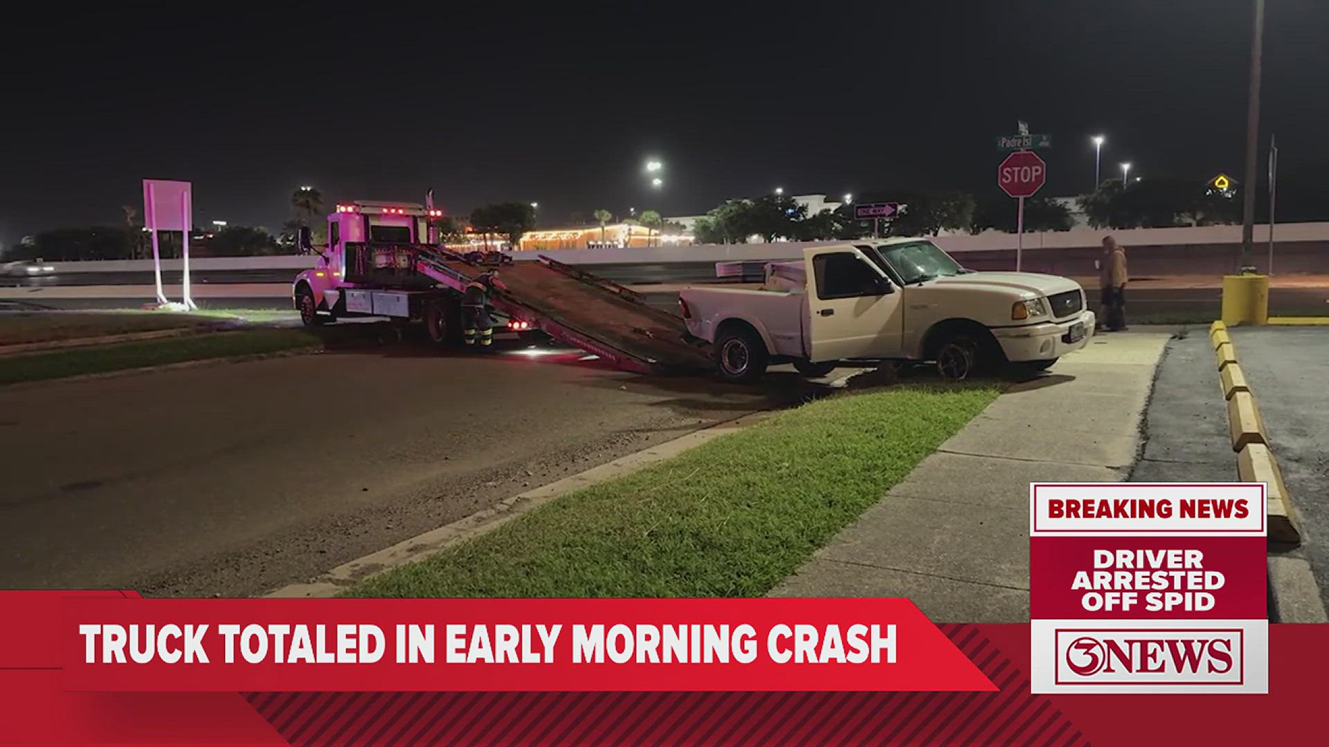 1 person arrested on DWI charges following crash off SPID | kiiitv.com