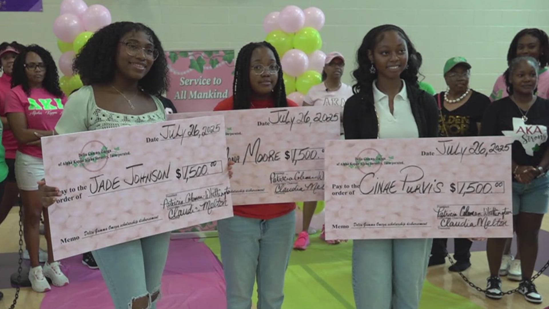 Alpha Kappa Alpha Sorority scholarships boost college dreams for three ...