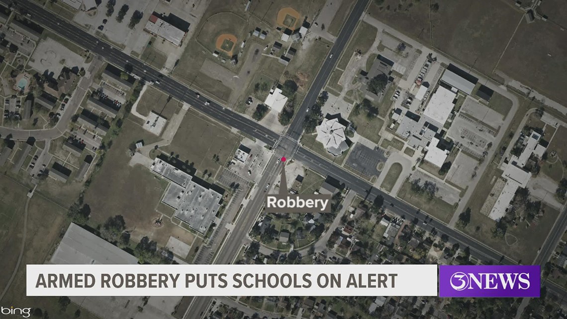 CCISD Police: Seven schools placed in secure status after armed robbery ...