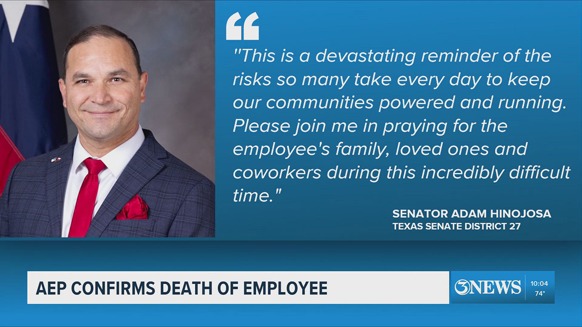 AEP Texas confirms death of employee in Corpus Christi | kiiitv.com