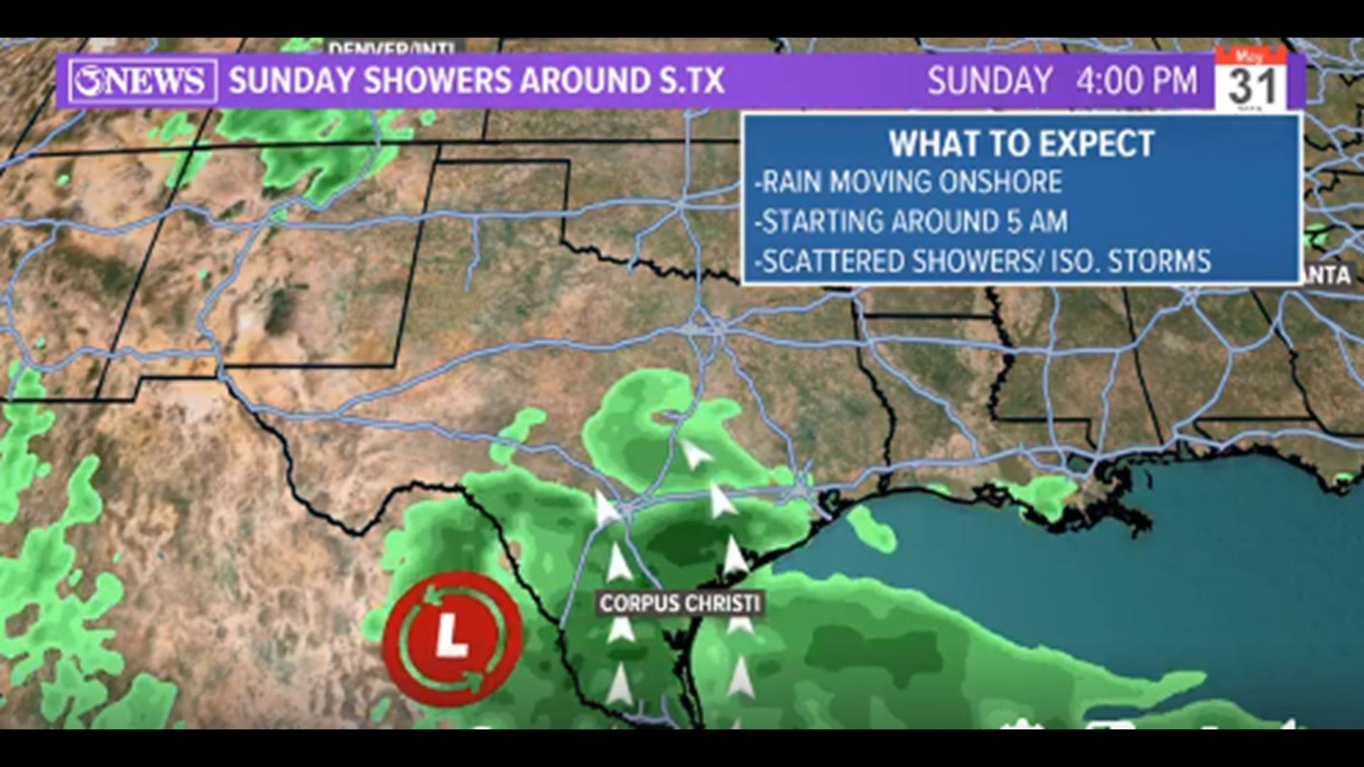 WEATHER BLOG: Scattered rain and weak storms moving in Sunday morning ...