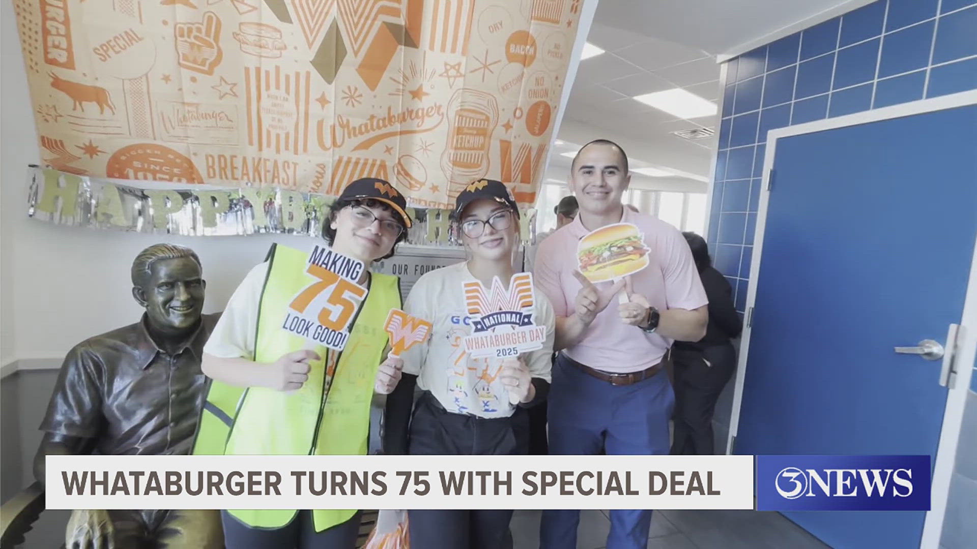 Whataburger celebrates its anniversary with 75-cent burgers | kiiitv.com