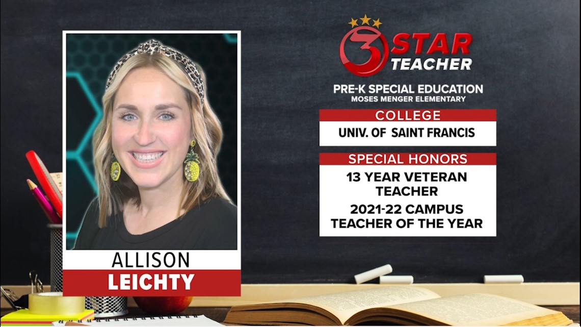 Allison Leichty is our #3Star Teacher | kiiitv.com