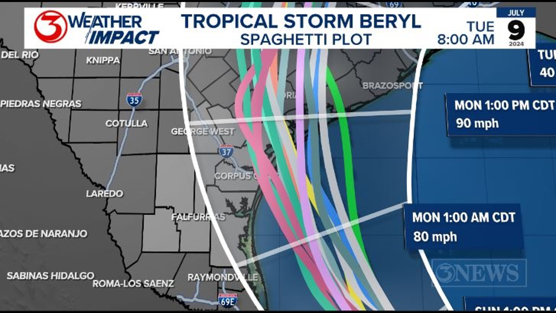 4PM: Latest Beryl updates include hurricane, storm surge warnings ...