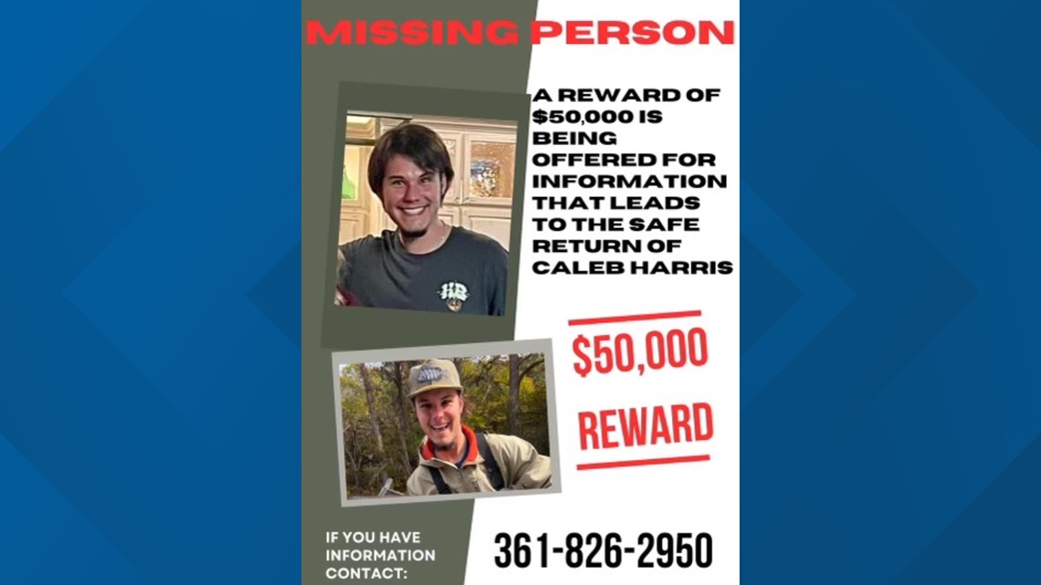 Caleb Harris family doubles reward to $50K, removes deadline | kiiitv.com