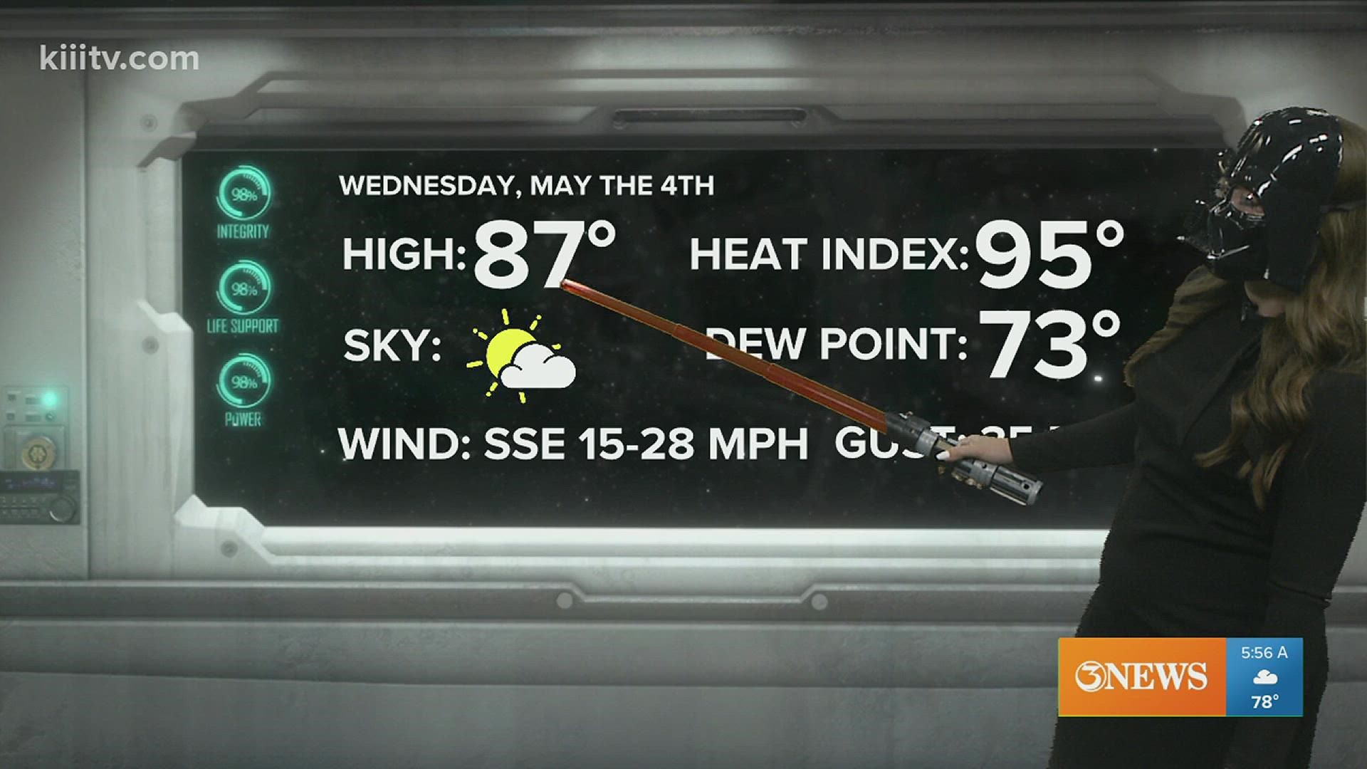 Meteorologist Carly Smith owns 'May the Fourth' | kiiitv.com
