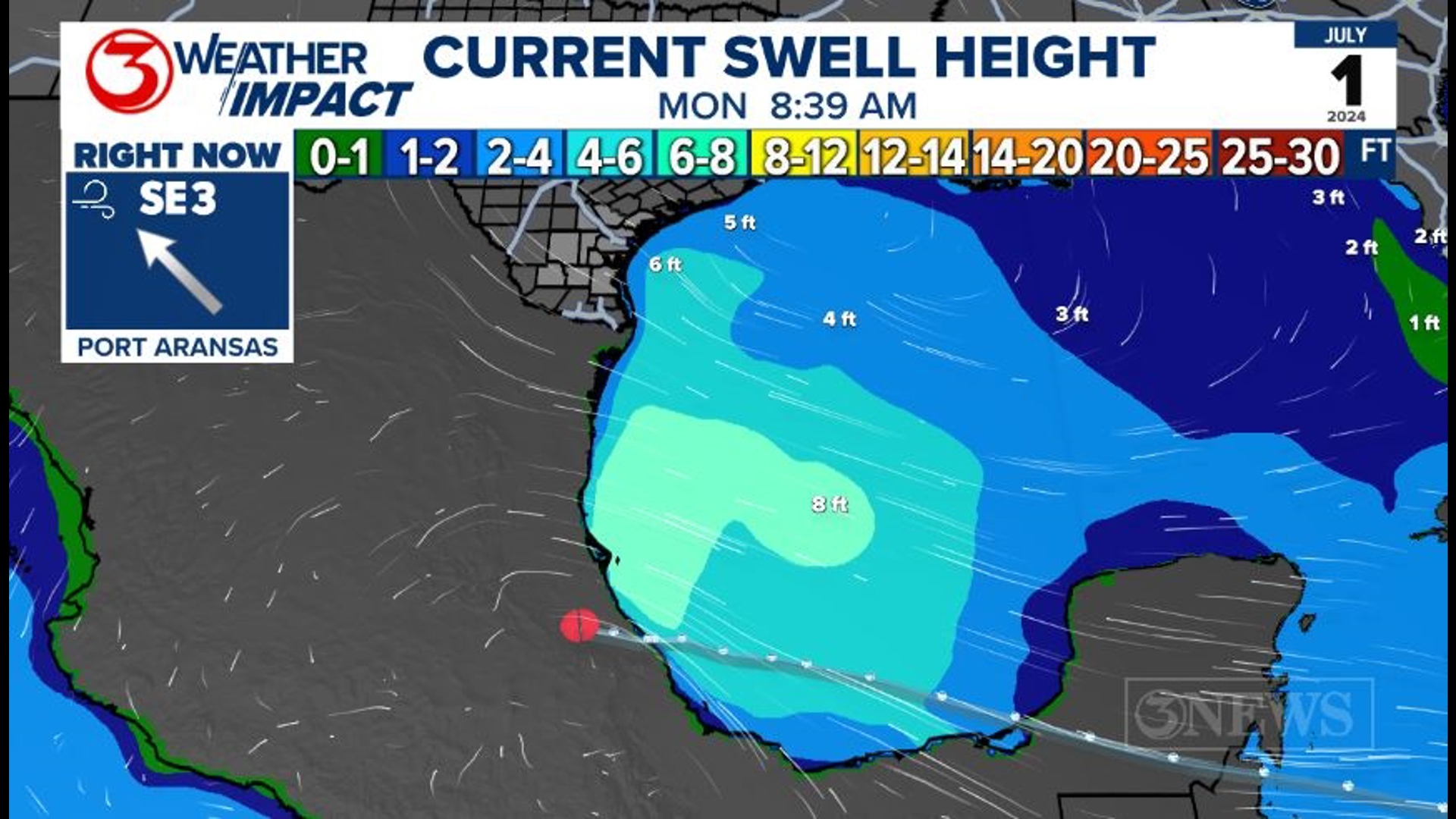 Hurricane Beryl: Projected path of the major hurricane with possible ...