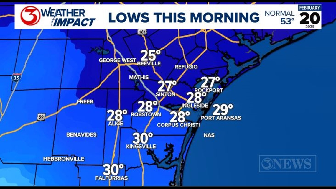 WEATHER IMPACT ALERT: Hard Freeze ends, Freezing rain possible in South ...