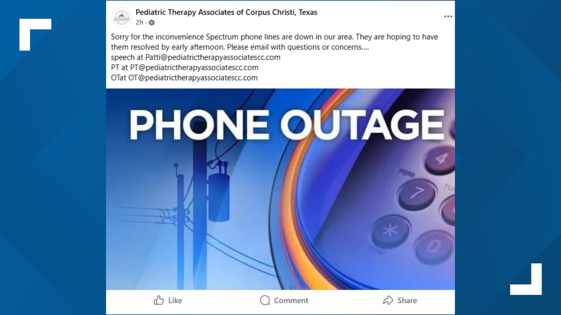 Spectrum confirms outage impacting Corpus Christi area, crews working ...