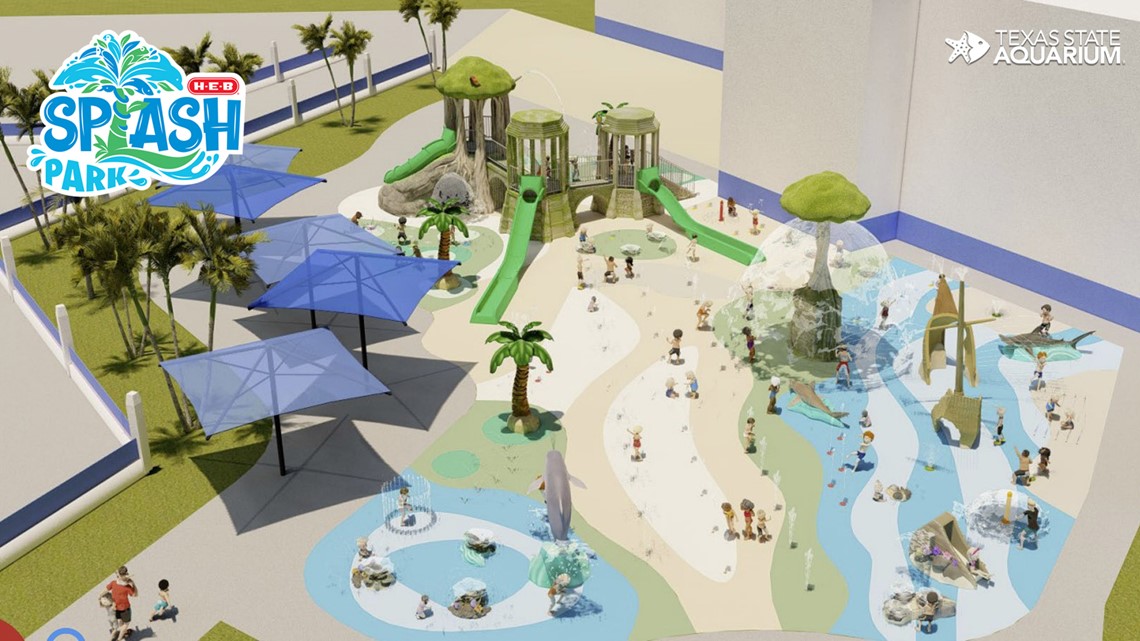 New Texas State Aquarium splash park | kiiitv.com