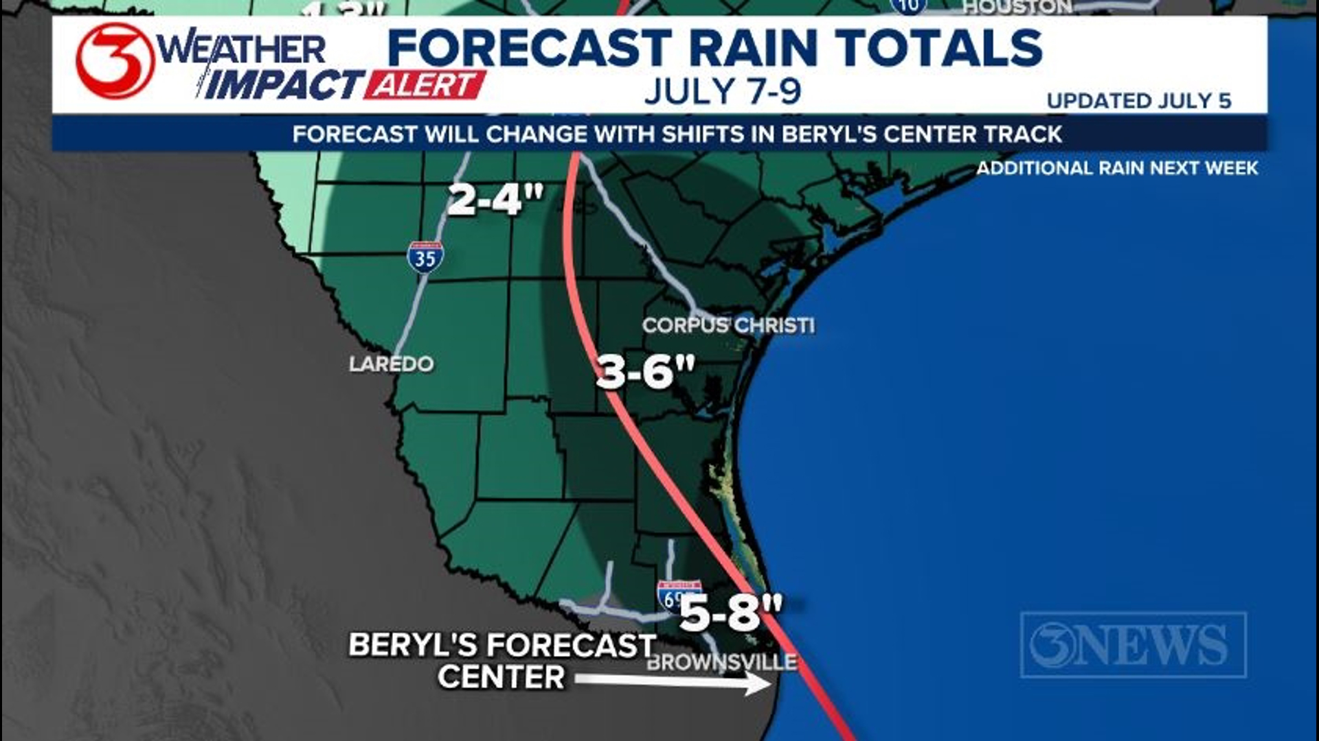 Hurricane Beryl's track uncertain as it eyes the Gulf of Mexico ...