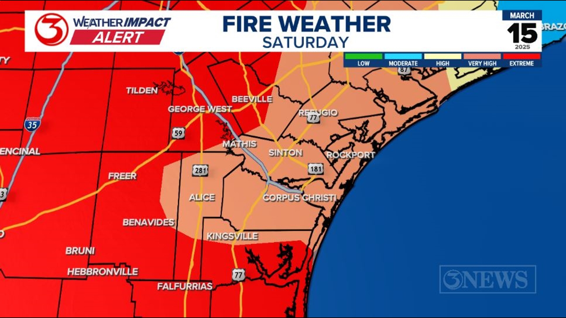 Weather Impact Alert: Extreme fire danger into the weekend | kiiitv.com