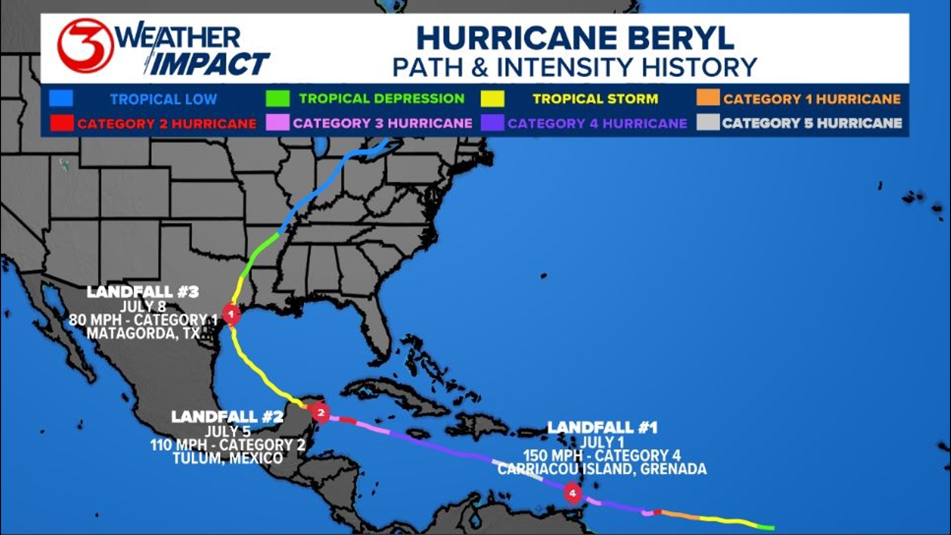 Here's your 2024 Atlantic Hurricane Season Summary | kiiitv.com