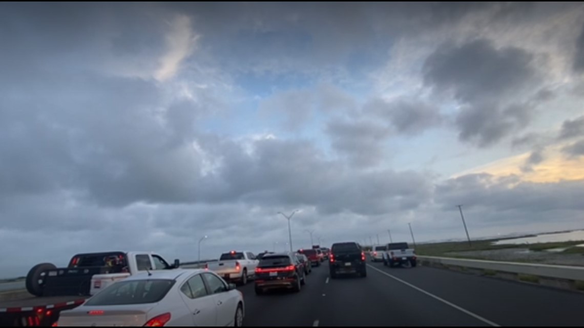 Two-vehicle accident causes traffic backup on Hwy 181 near North Beach ...