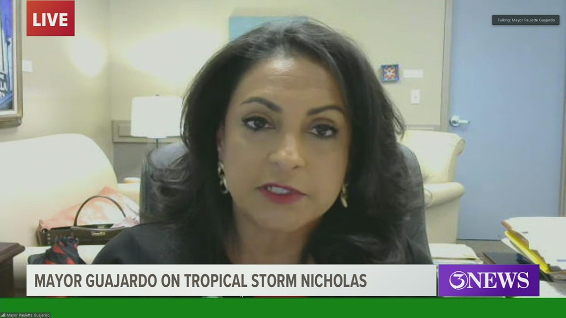 Mayor Paulette Guajardo joins 3News to talk Tropical Storm Nicholas ...