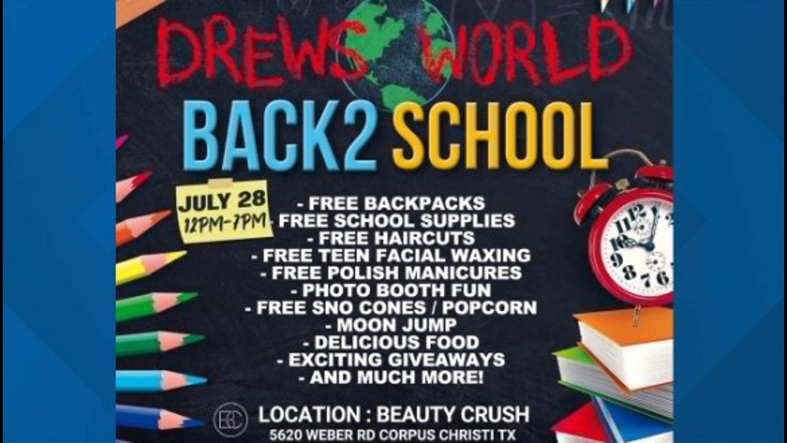 'Drew's World' back-to-school giveaway happening this Saturday | kiiitv.com