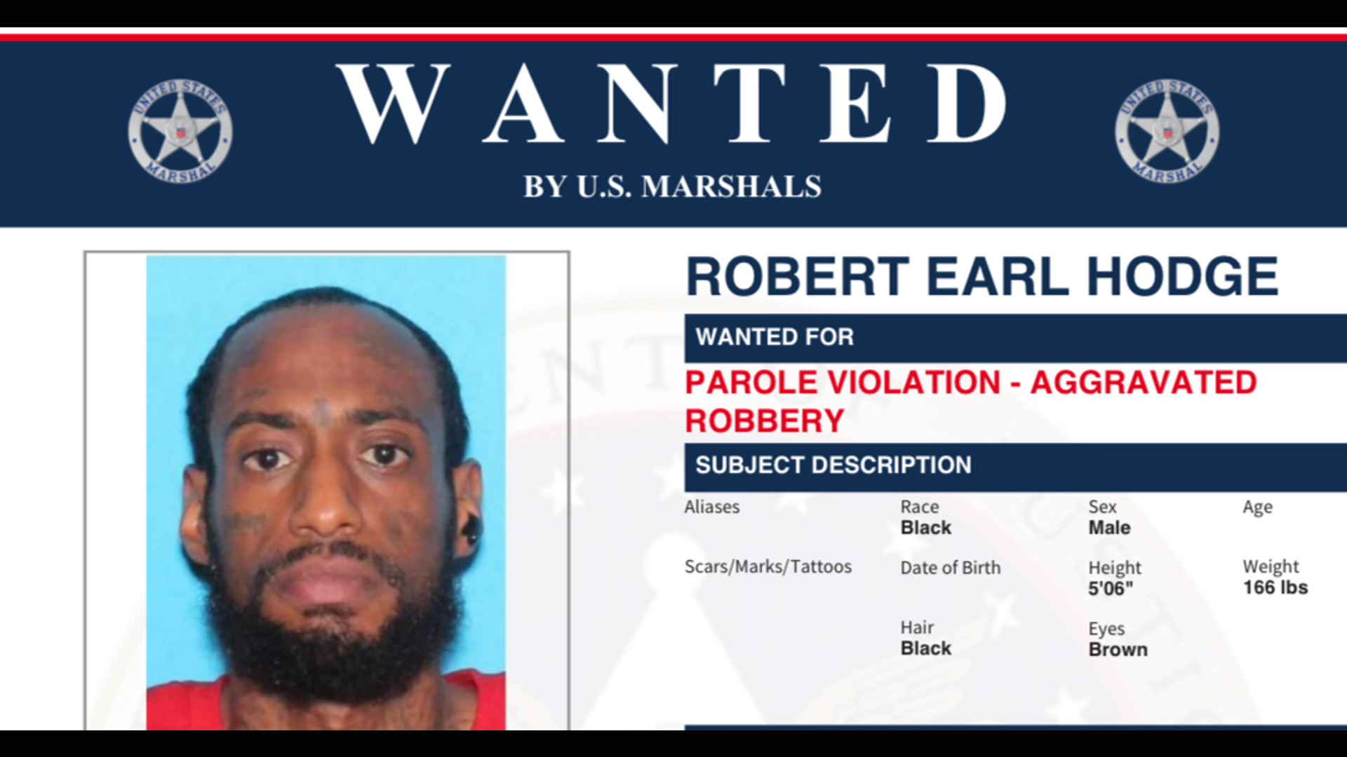 US Marshals seek fugitive in Annaville | kiiitv.com
