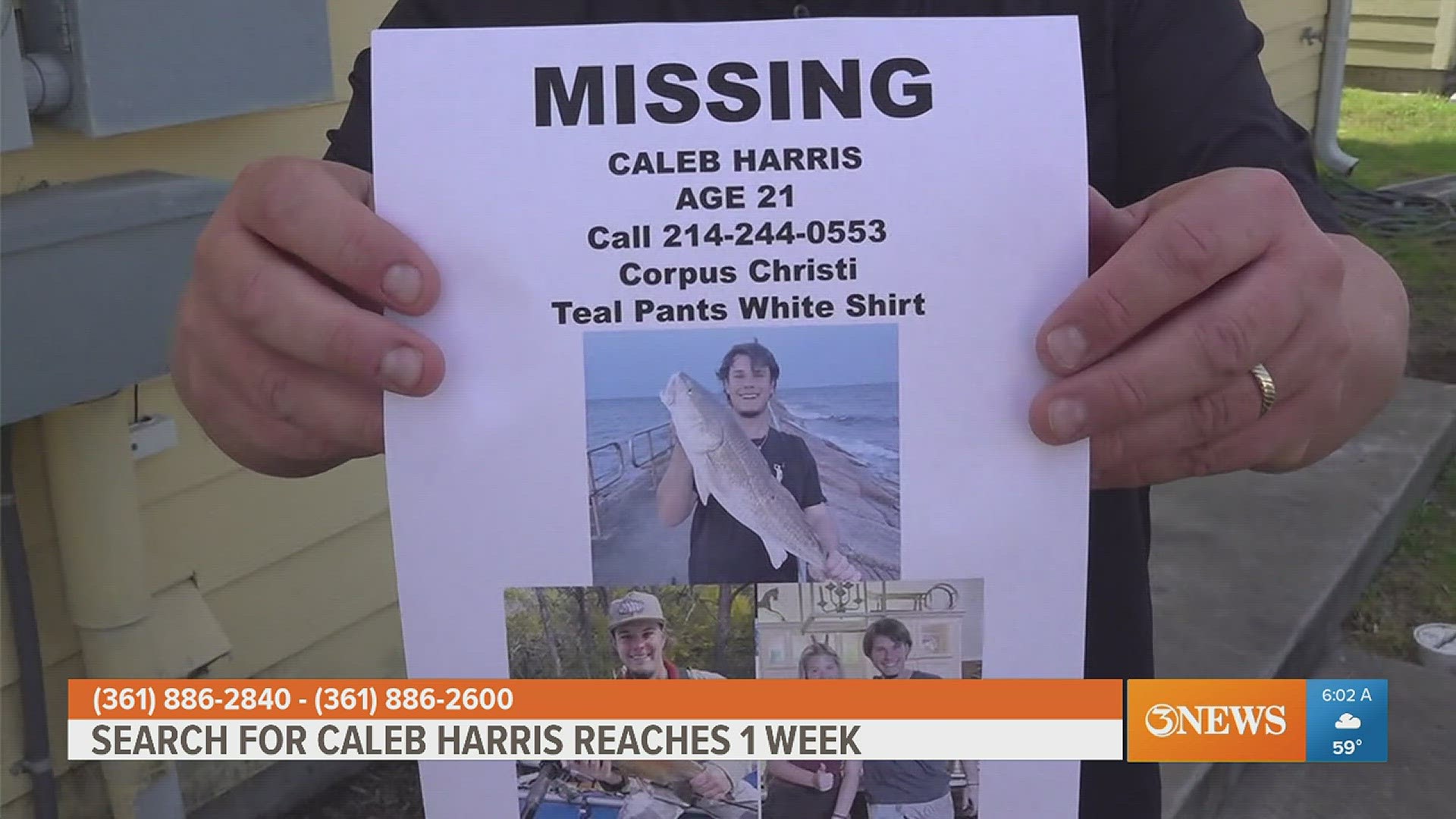 Search for Caleb Harris reaches one-week mark | kiiitv.com