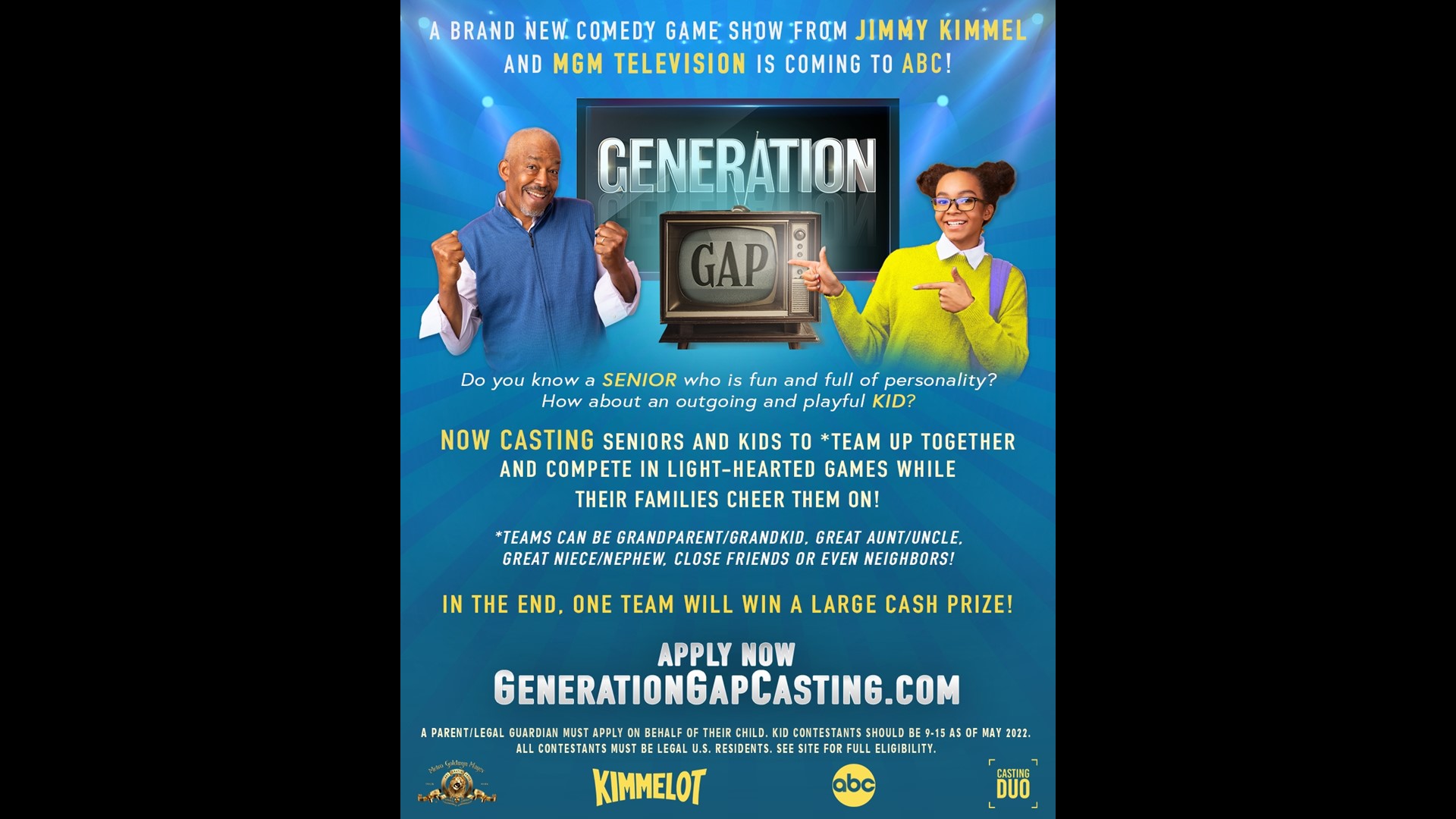 Casting open for new ABC gameshow Generation Gap | kiiitv.com