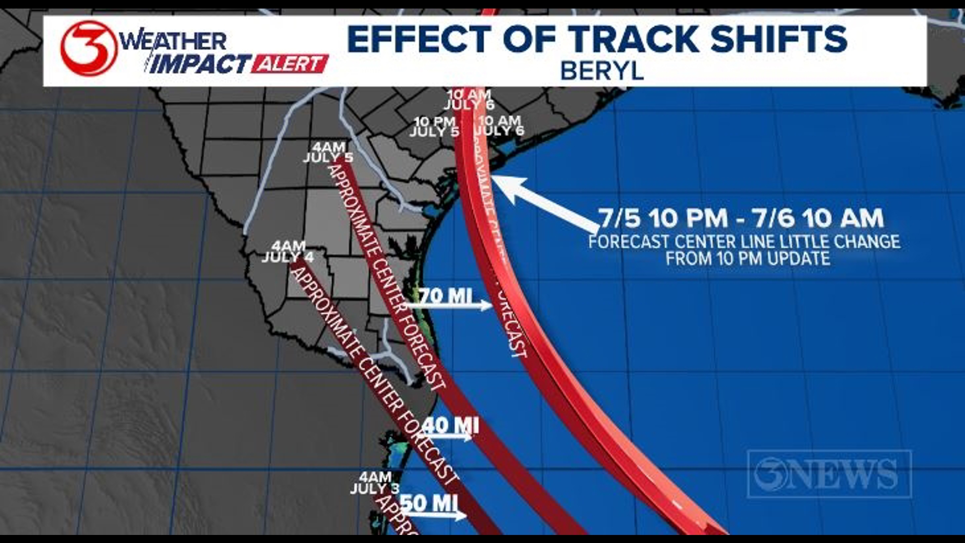 4PM: Latest Beryl updates include hurricane, storm surge warnings ...