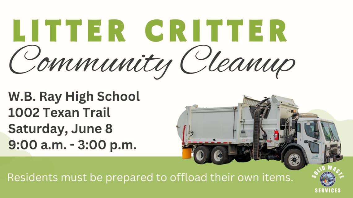 Litter Critter clean-up event at Ray HS on Saturday | kiiitv.com