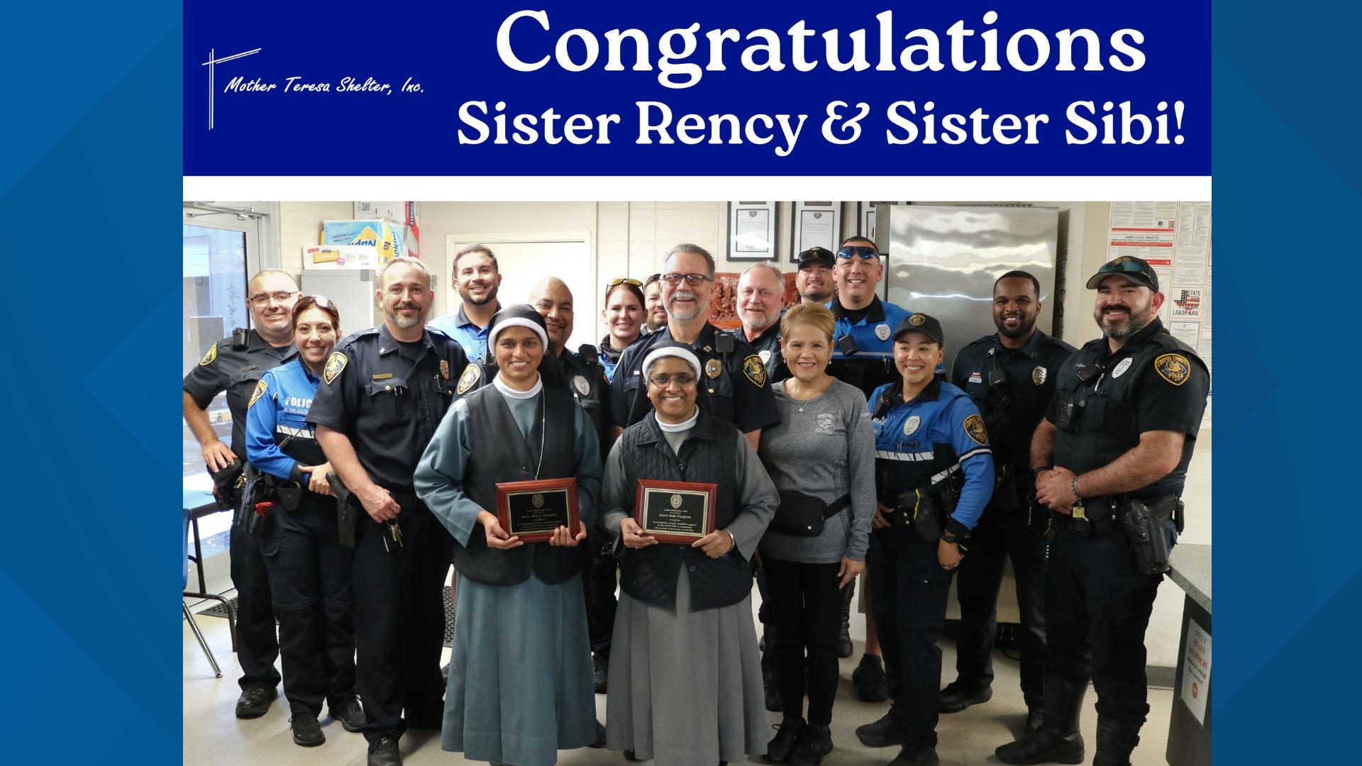 CCPD honors Sisters at Mother Teresa Shelter for years of service to ...