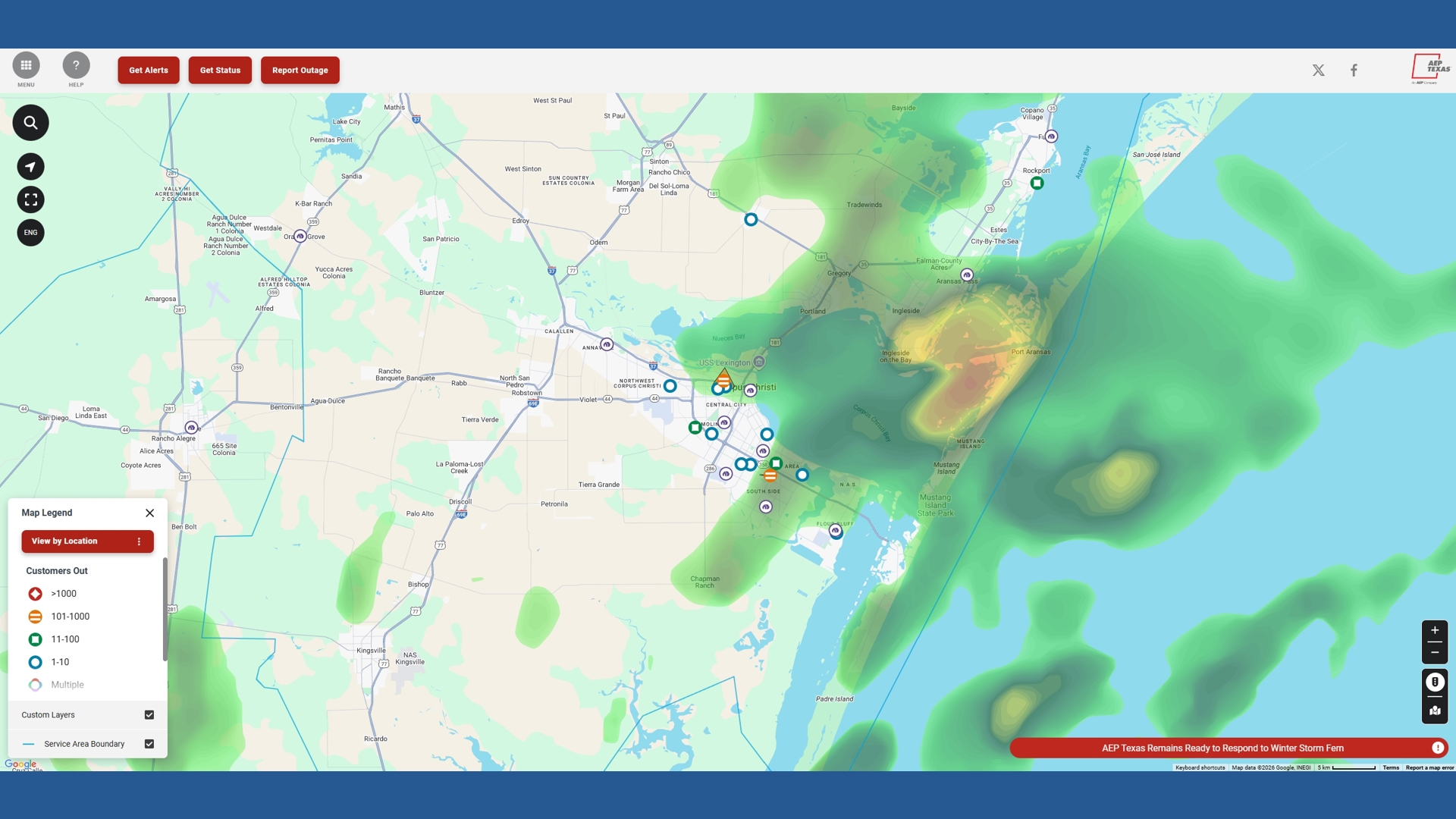 Monitoring power outages with the AEP Texas Outage Map | kiiitv.com