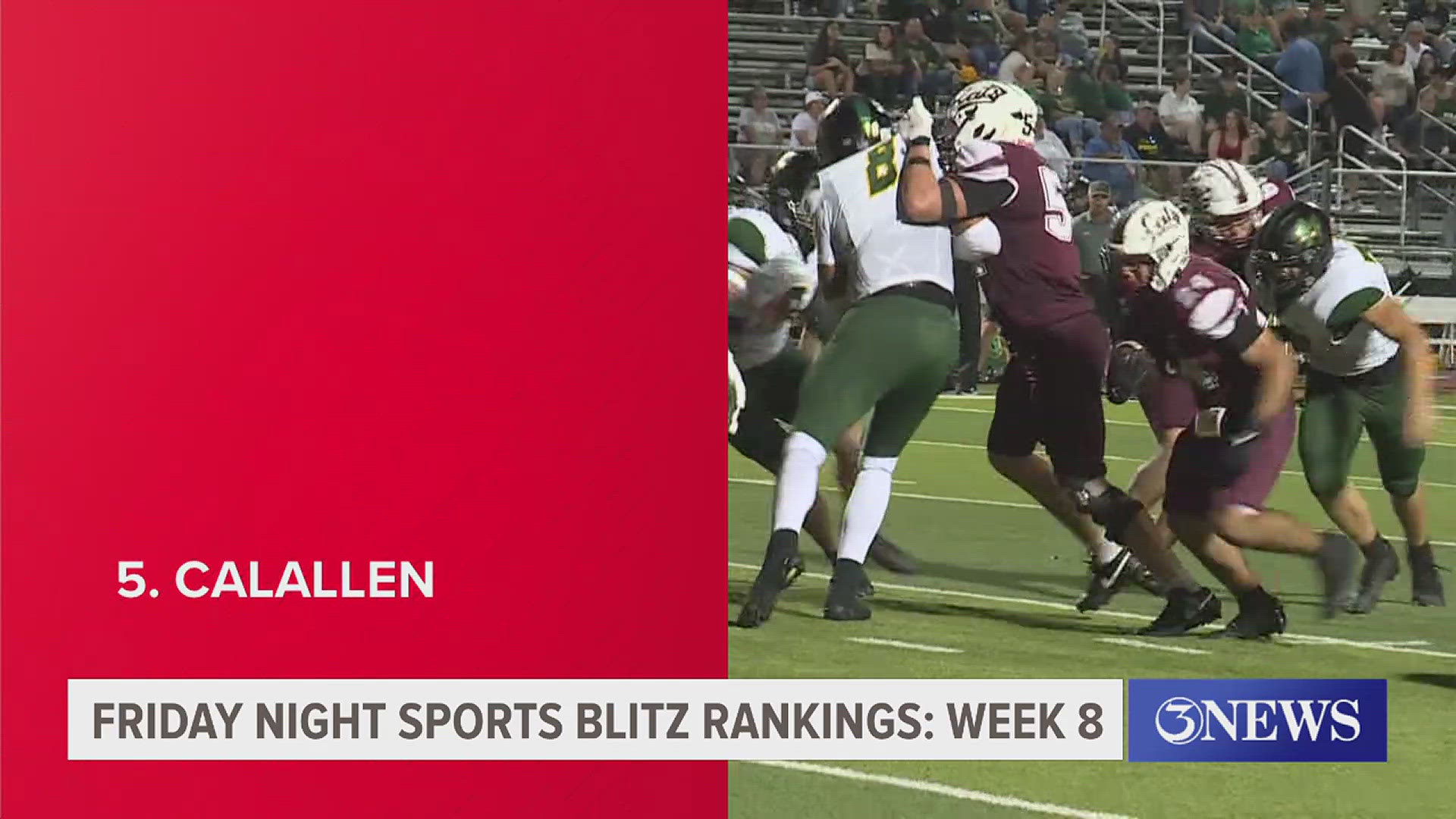 Friday Night Sports Blitz Rankings: Week 8 | kiiitv.com