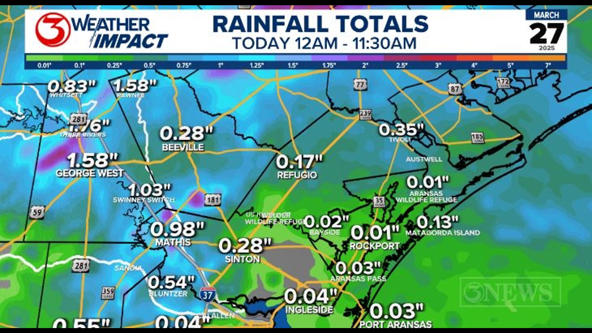 Heavy rain, flooding a concern through Friday morning | kiiitv.com