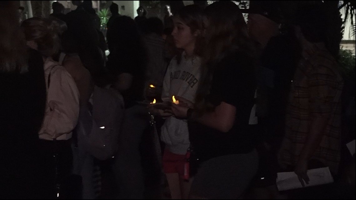 College campus holds gathering in support of missing student | kiiitv.com