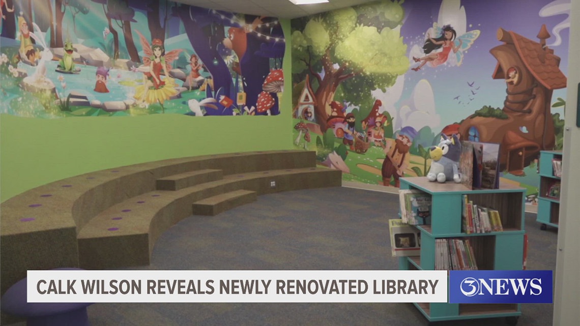 Calk Wilson Elementary unveils enchanted forest library | kiiitv.com