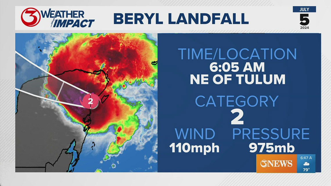 Hurricane Beryl make landfall in Mexico, moves toward South Texas ...