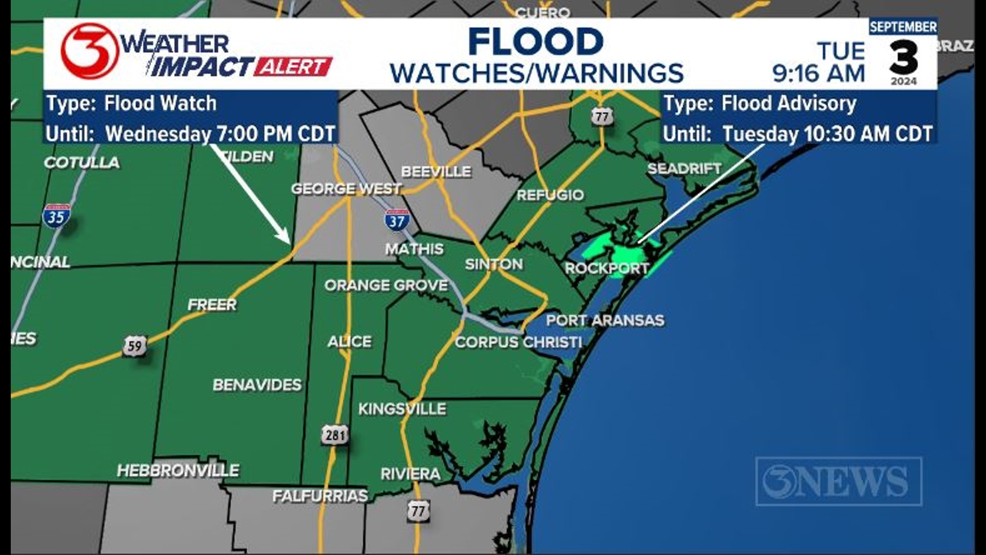 Weather Impact Alert Days: Tuesday & Wednesday | kiiitv.com